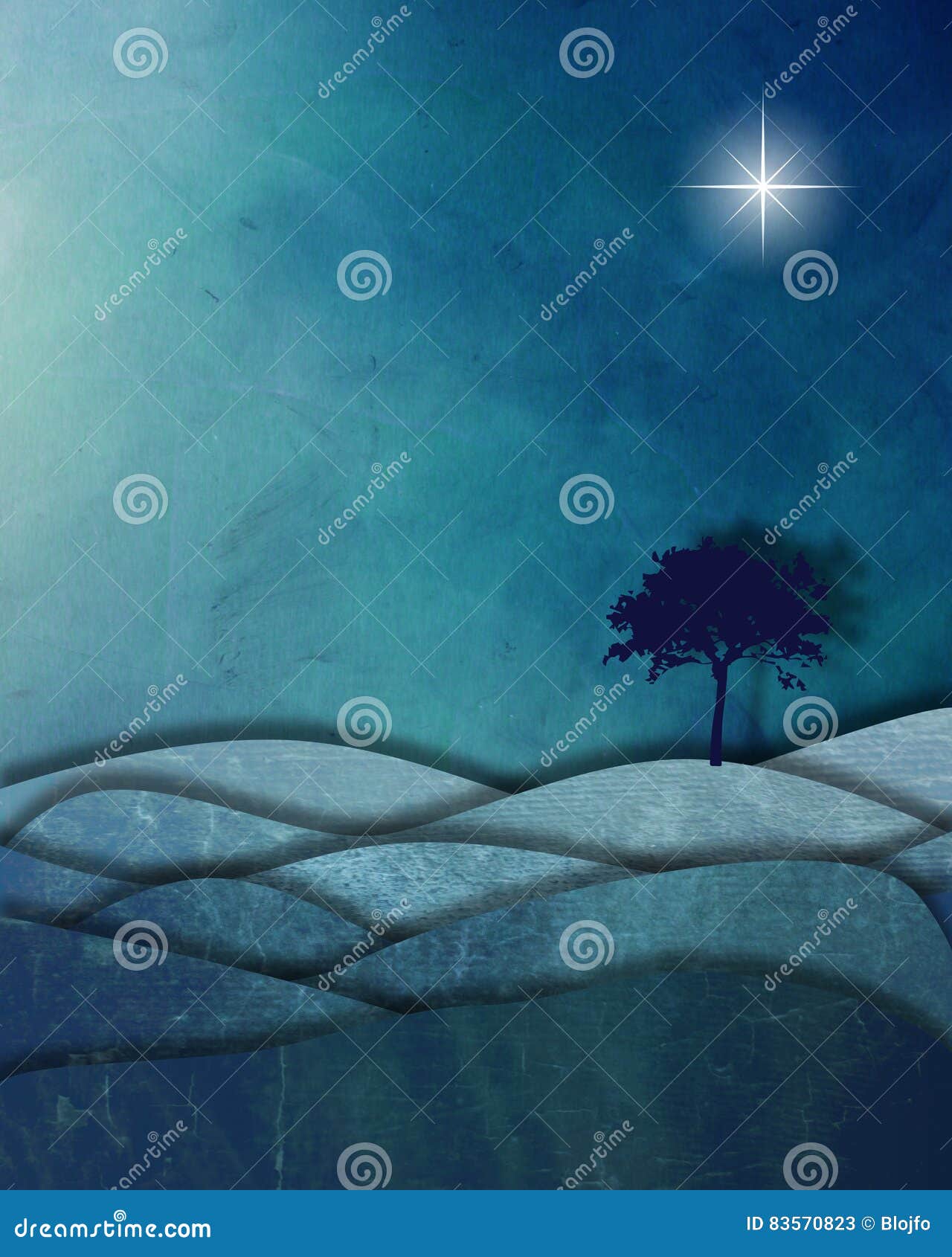 Landscape starlight stock illustration. Illustration of depth - 83570823