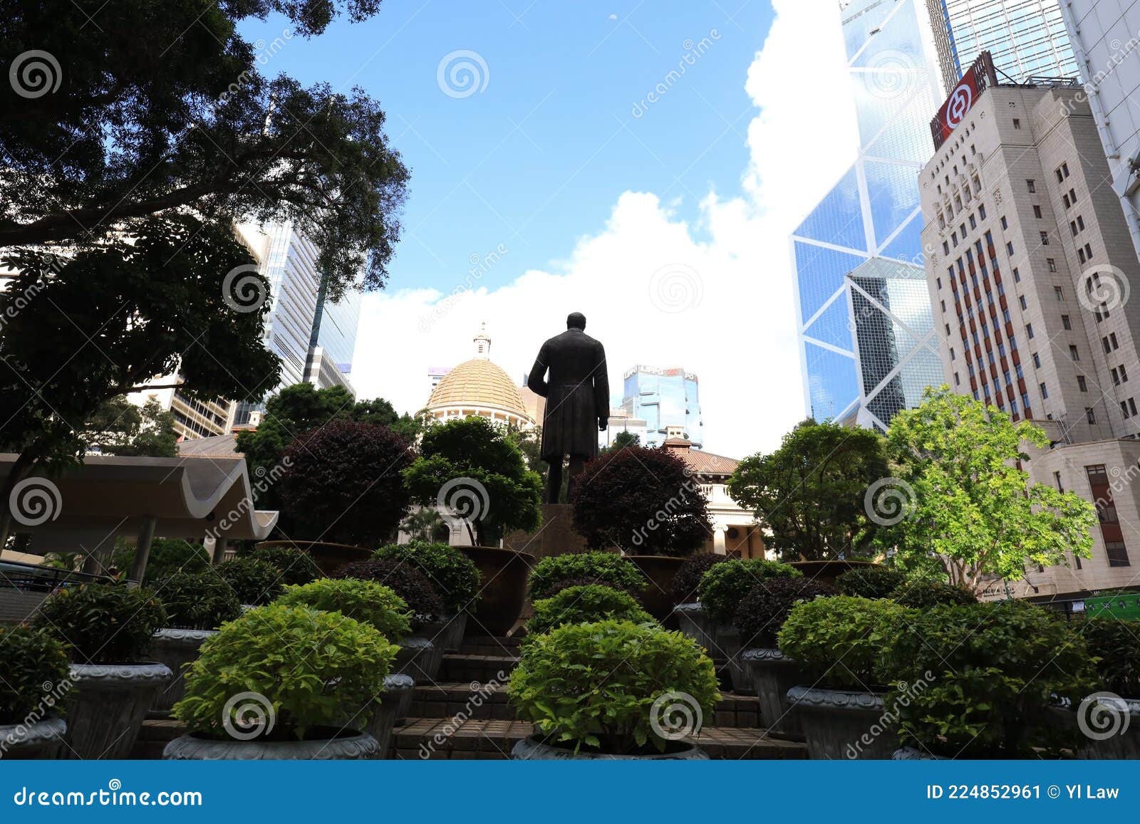 The Landscape of Statue Square. Hong Kong. 18 June 2021 Editorial Photo ...