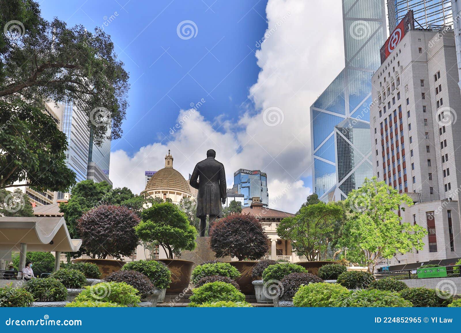 The Landscape of Statue Square. Hong Kong. 18 June 2021 Editorial Image ...