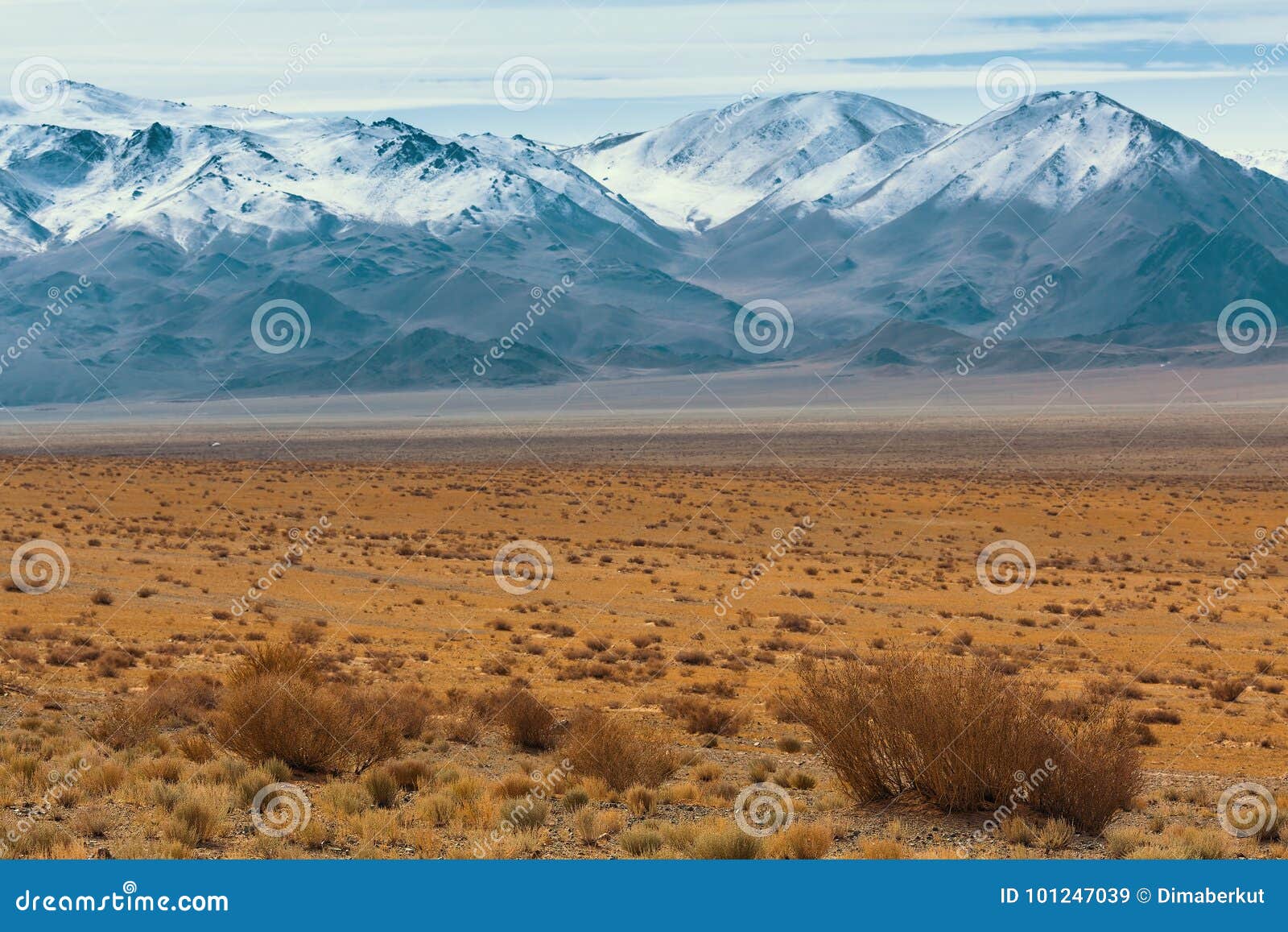 Landscape of the Steppe and Mountains in Western Mongolia. Travel ...