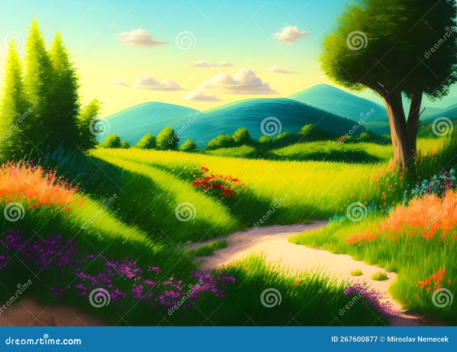 Fairtale Winter Magic Forest Anime 360 HDRI Stock Image | CartoonDealer ...