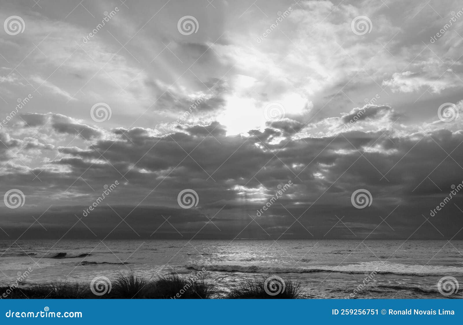 Landscape of sun rays stock image. Image of blue, monochrome - 259256751