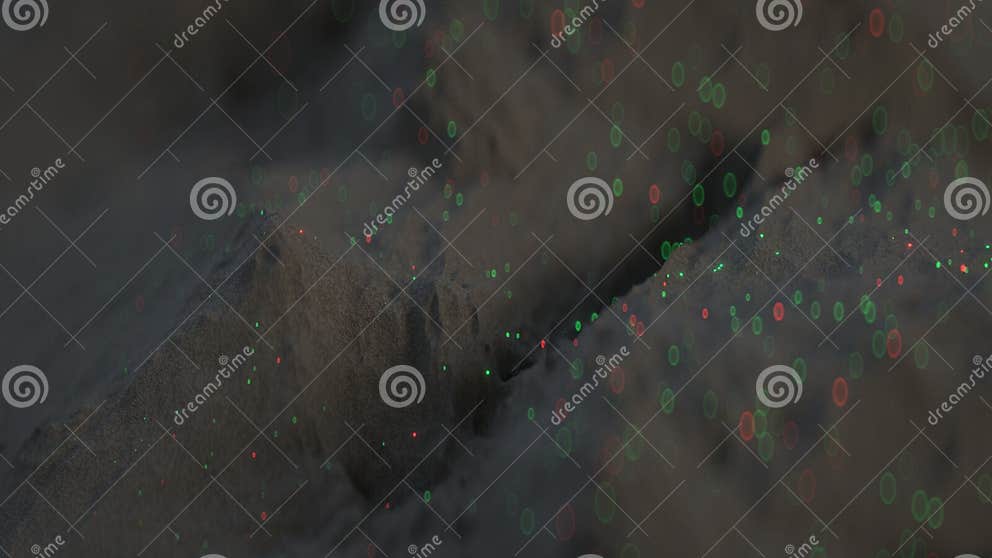 Landscape Surface Scanning 3D Render Stock Illustration - Illustration ...