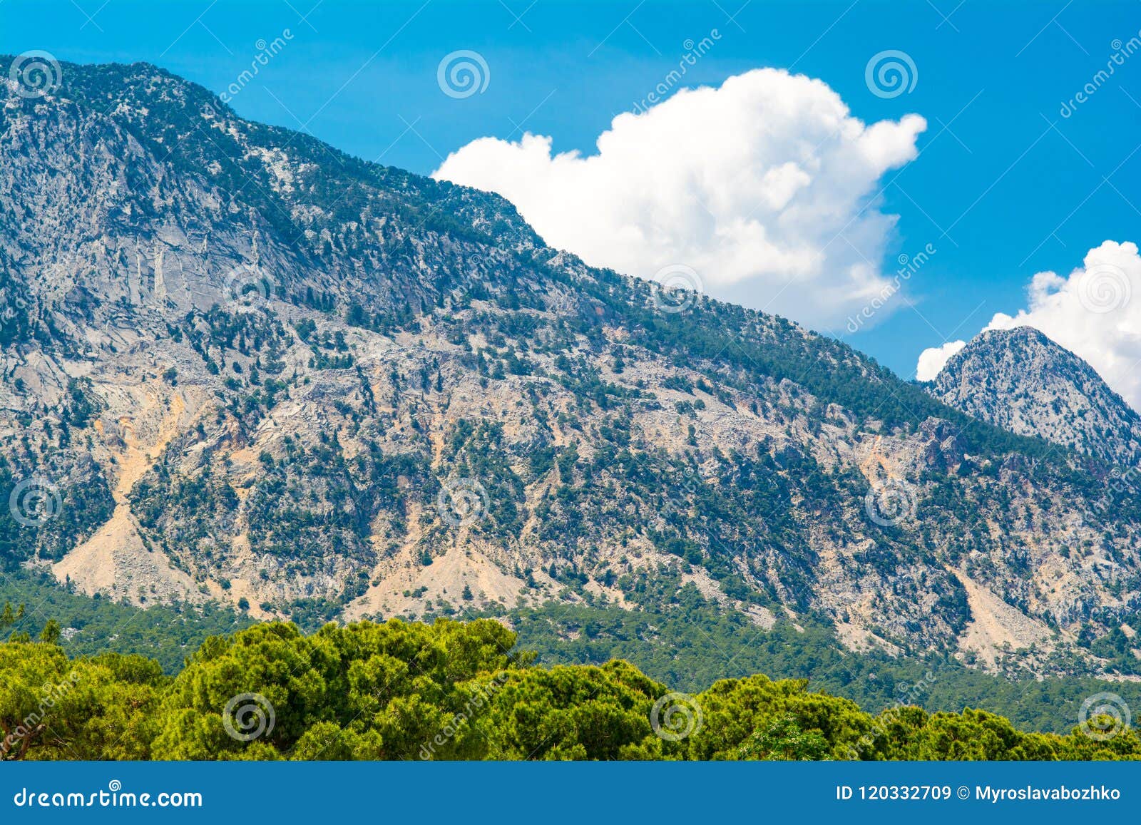 Landscape with Taurus Mountains in Turkey Stock Image - Image of hill ...
