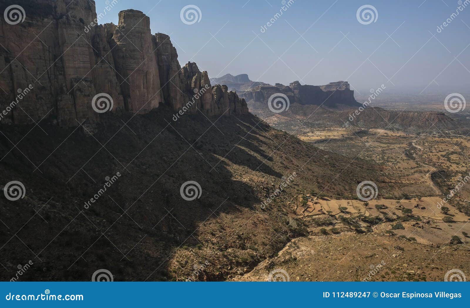 Landscape of Tigray, Ethiopia. Stock Image - Image of panoramic, hill ...