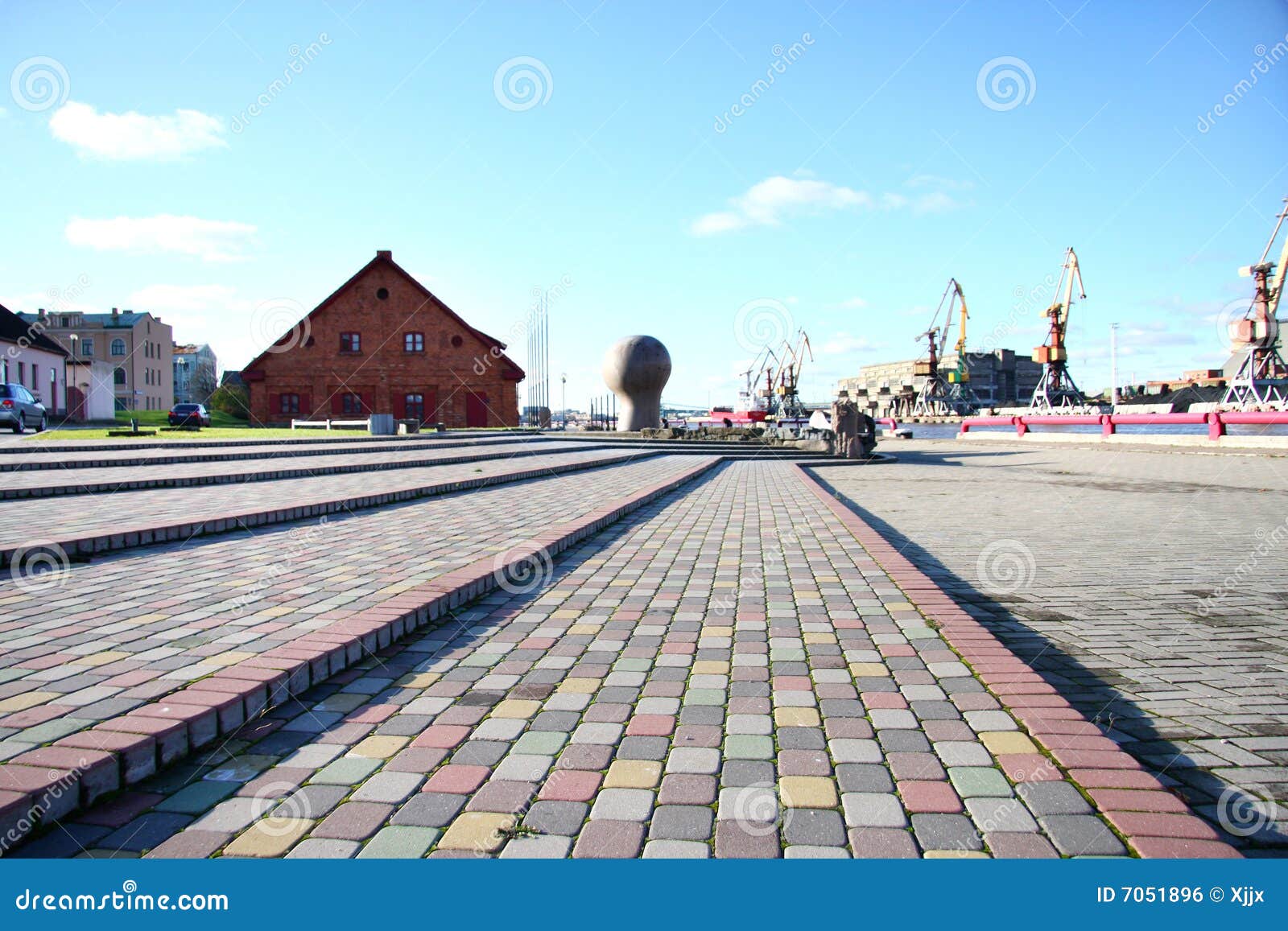 Landscape to town view stock photo. Image of town, street - 7051896