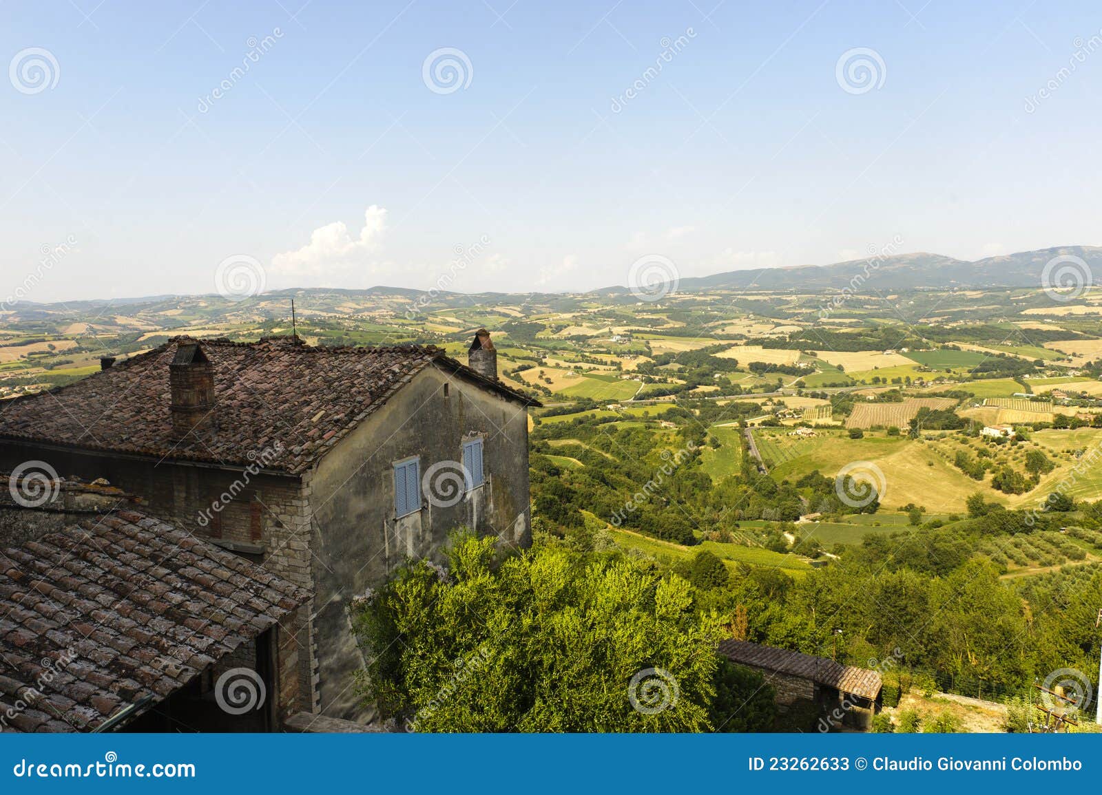 Landscape in Umbria Near Todi Stock Image - Image of country, italian ...