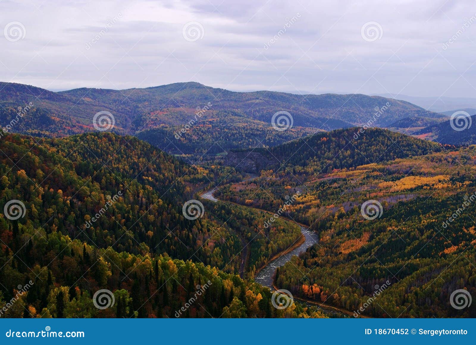 Landscape .Ural mountains. stock photo. Image of october - 18670452