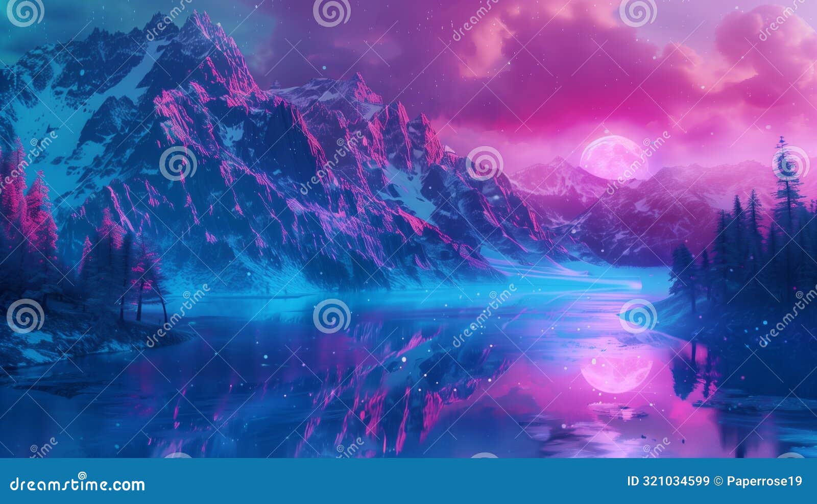 Landscape Vapor Wave Synth Background Stock Image - Image of concept ...