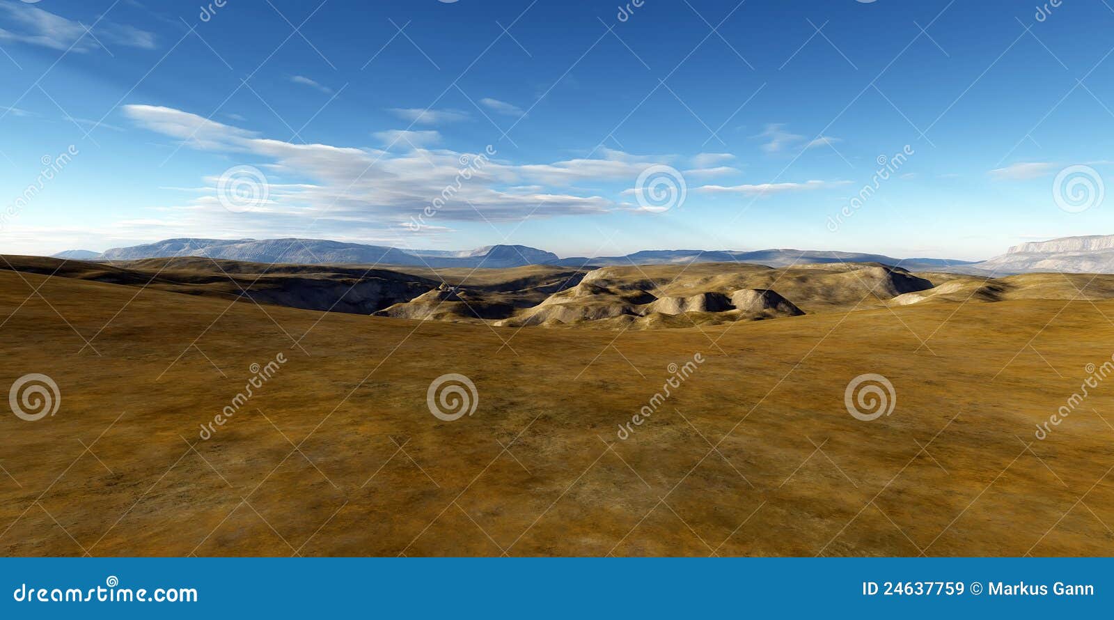 Landscape without Vegetation Stock Illustration - Illustration of hill ...