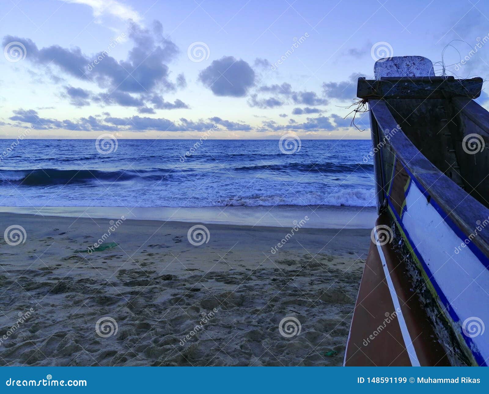 The Landscape of View of Beach Side Stock Image - Image of place ...