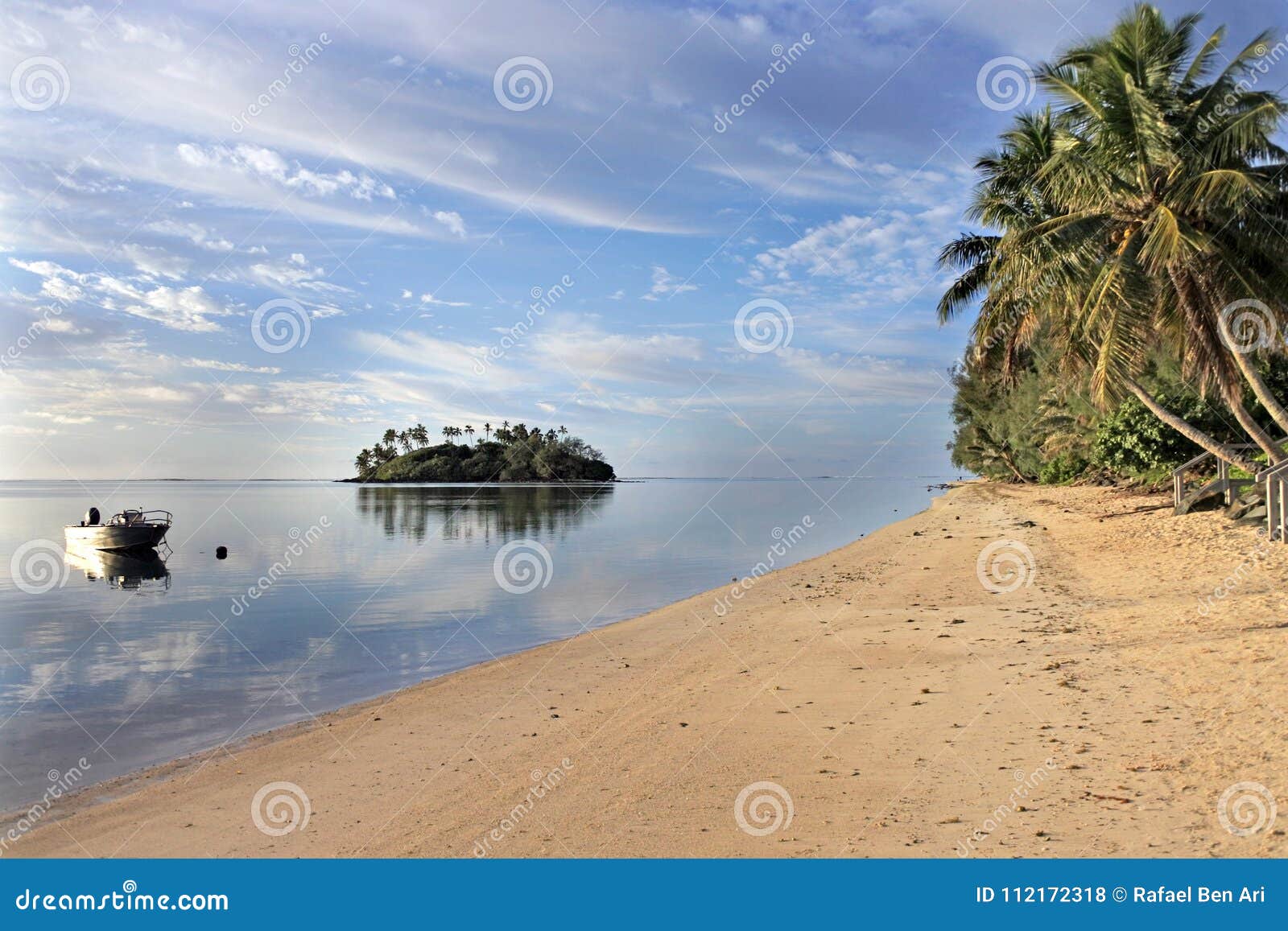 Fishing Boat Mooring at Muri Lagoon Rarotonga Cook Islands Stock Photo ... Fishing Boat Mooring at Muri Lagoon Rarotonga Cook Islands Stock Photo ...