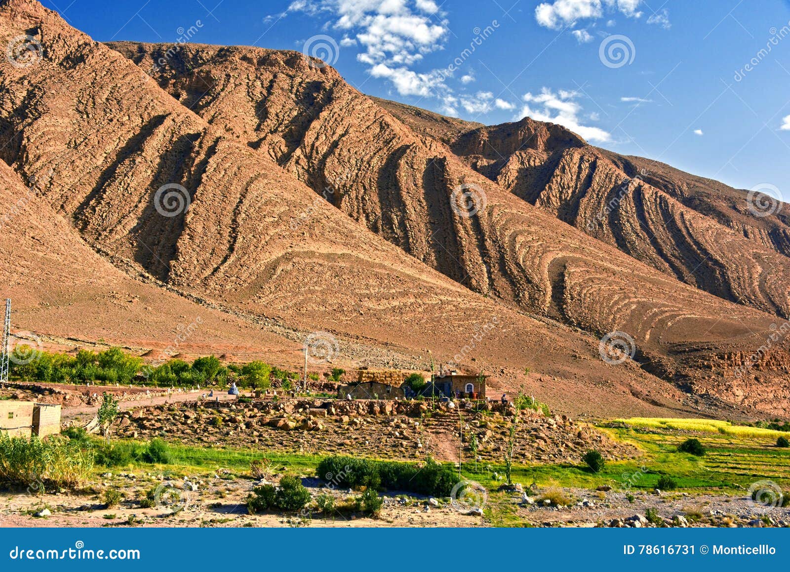 Landscape View of High Atlas Mountains, Morocco Stock Image - Image of ...