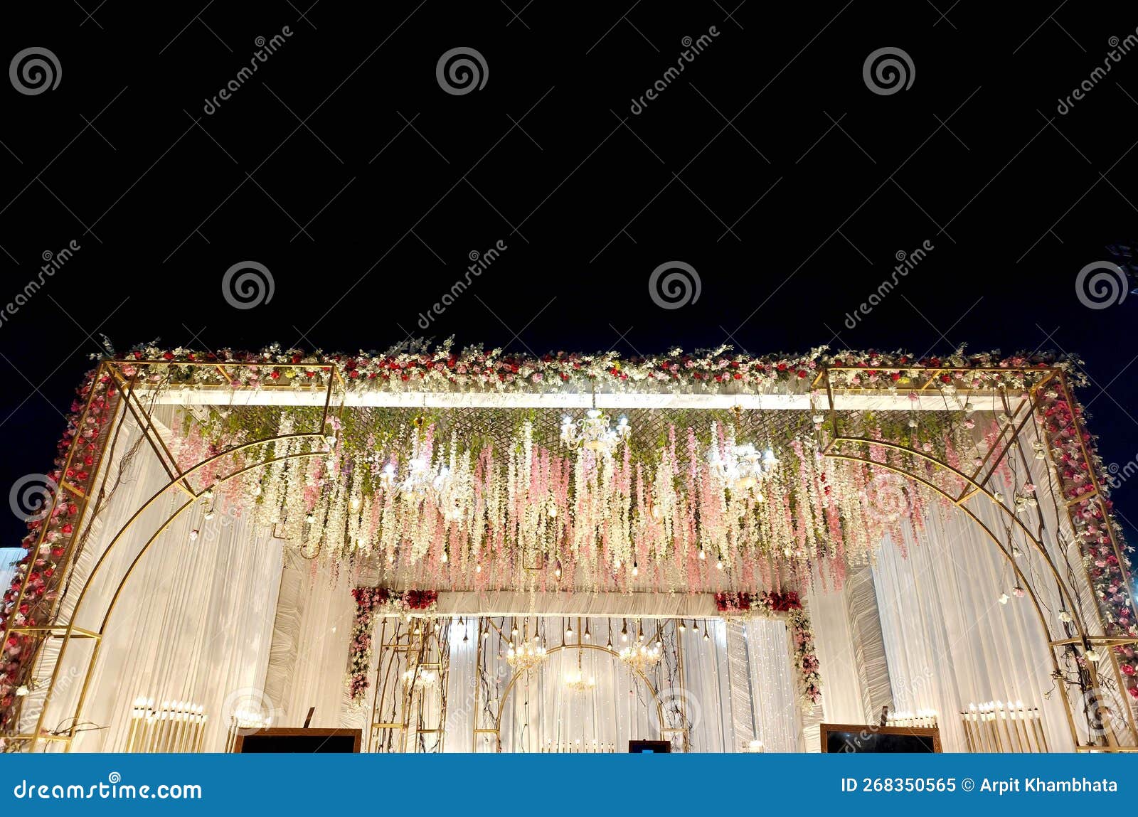 Landscape View of India Weeding Entry Gate Stock Image - Image of ...