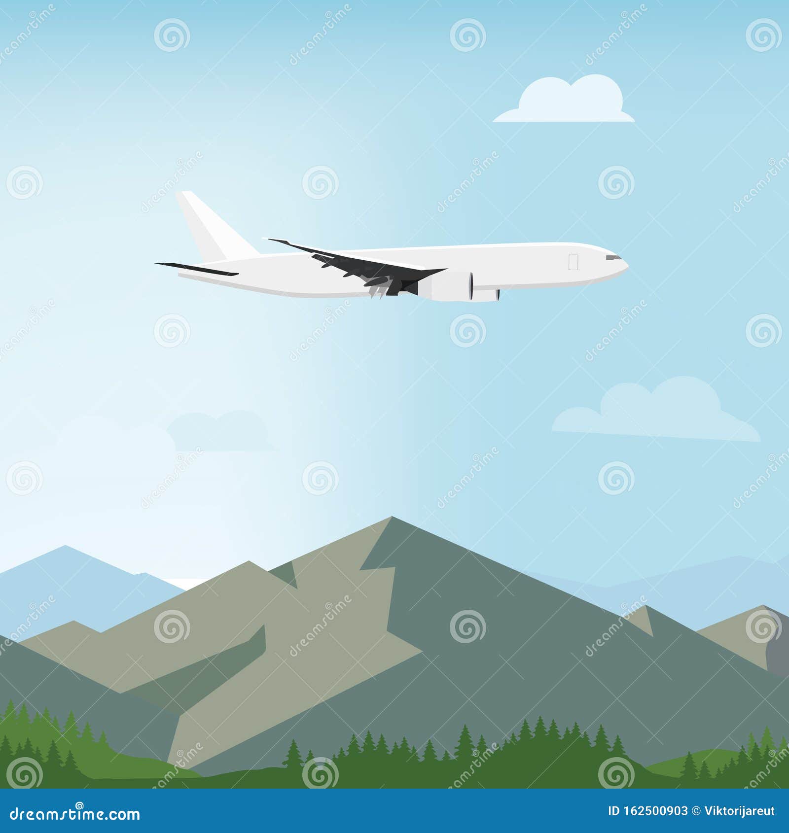 Airplane On A Spring, Swings And Other Equipment. Playground Set ...