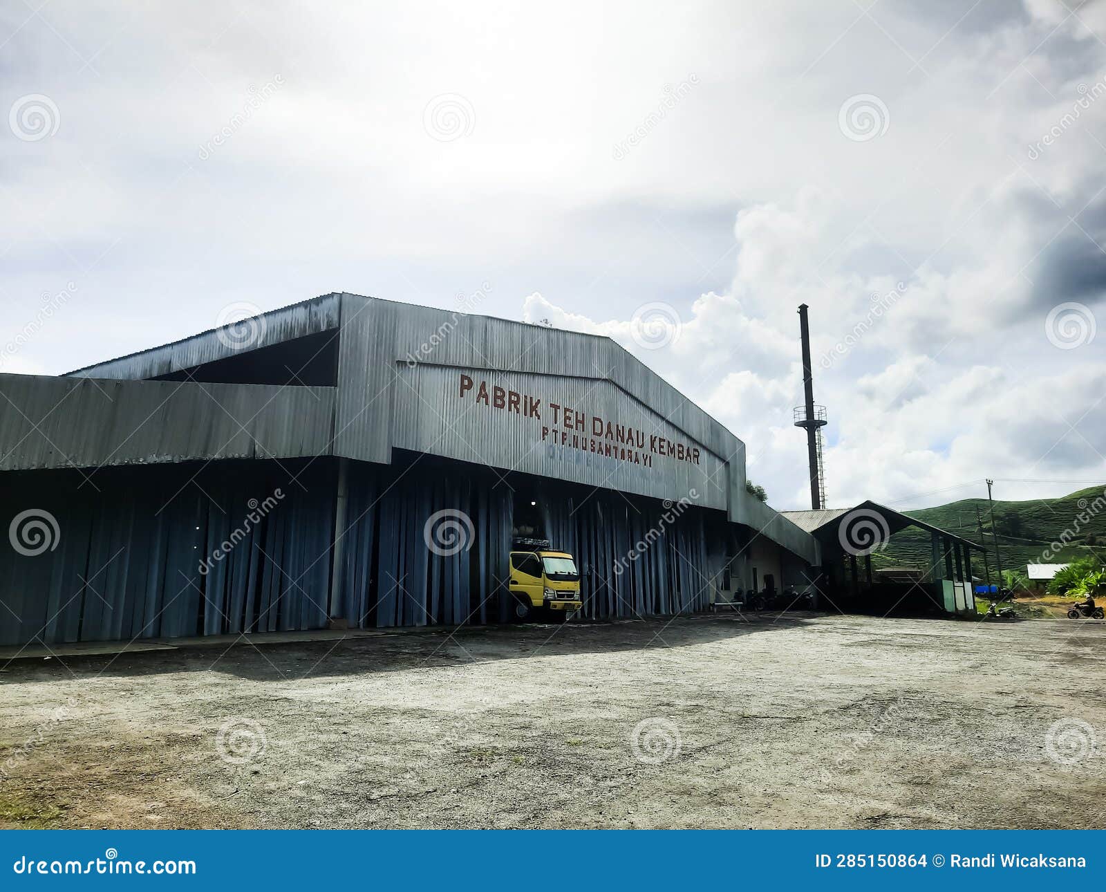 Landscape View of Old Tea Factory Still Operating and Unloading and ...