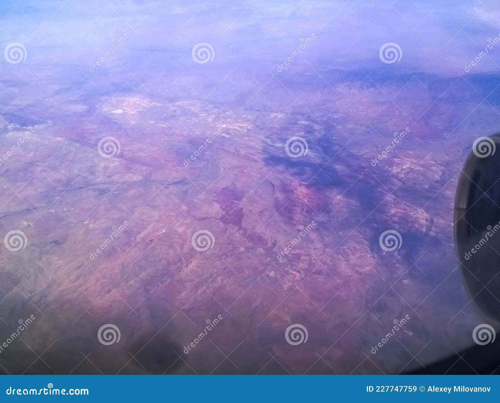 Landscape View from the Plane Stock Image - Image of flying, land ...