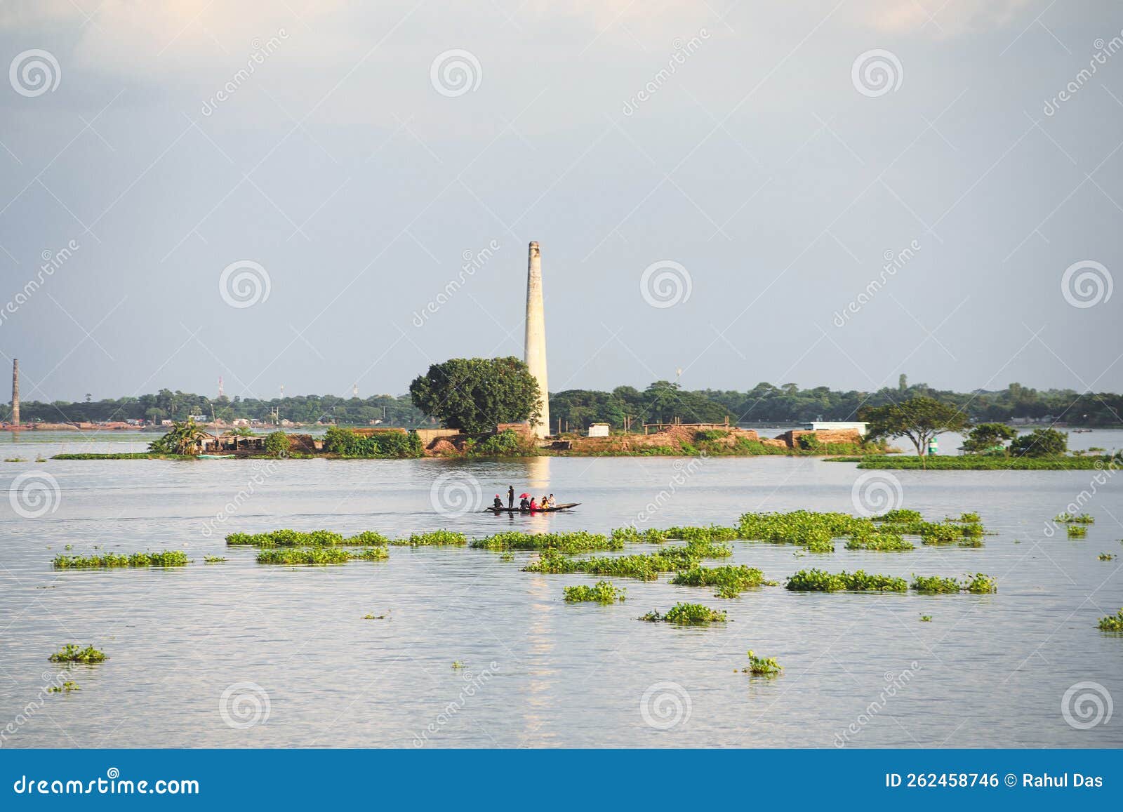 The Landscape View with River Name Titas, Forest and a River in Front ...