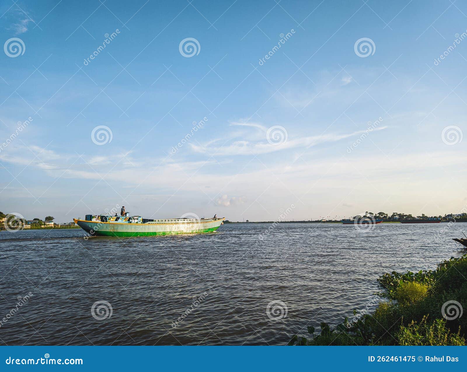 The Landscape View with River Name Titas, Forest and a River in Front ...