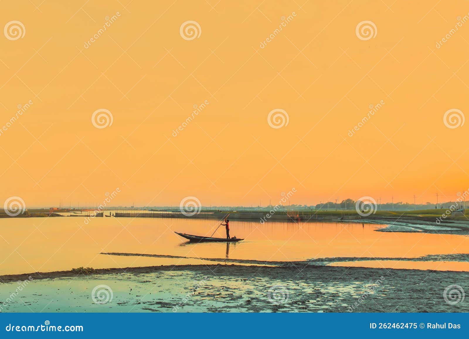 The Landscape View with River Name Titas, Forest and a River in Front ...