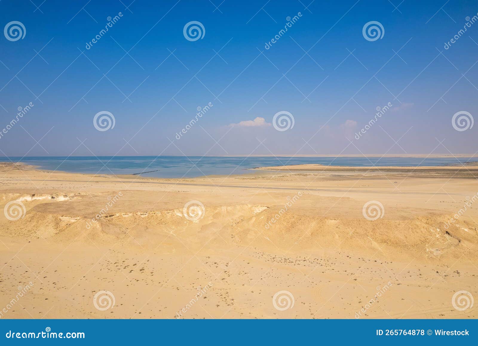 Landscape View of Sealine Sand Dunes in Doha Qatar Stock Photo - Image ...