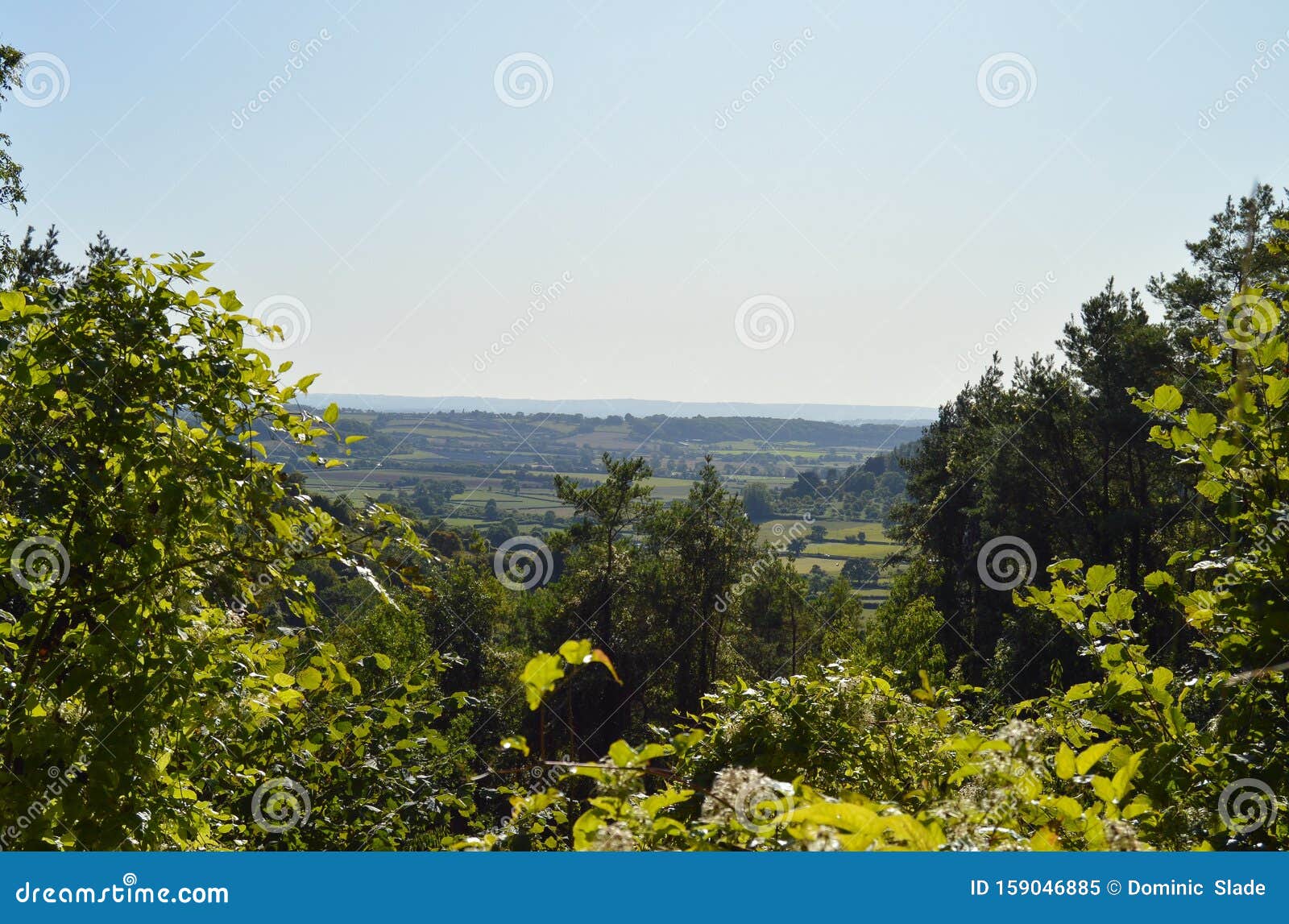 Landscape View of Somerset Levels Stock Image - Image of somerset ...