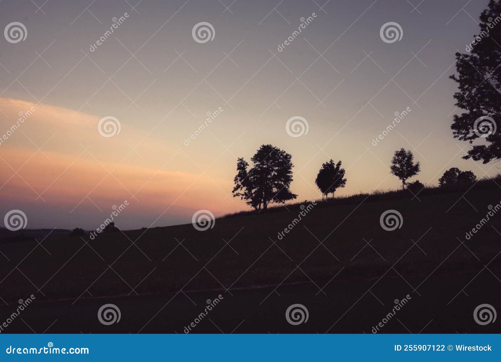 Landscape View of the Sunset Sky Stock Photo - Image of beautiful ...