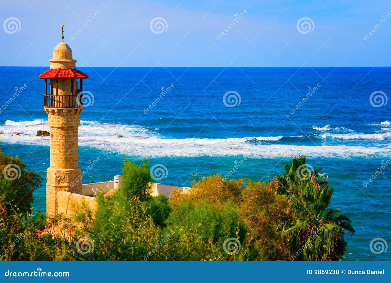 Landscape View from Tel Aviv Coastline, Israel Stock Photo - Image of ...