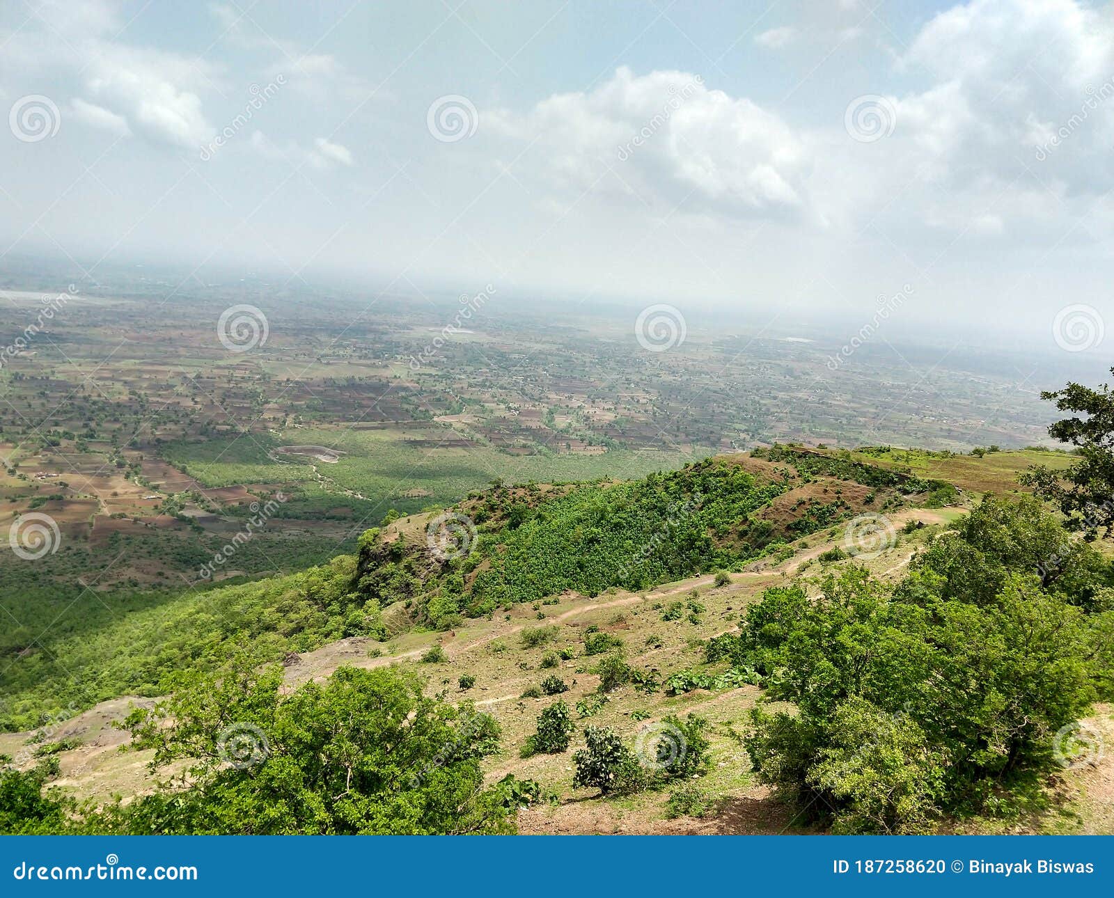 Landscape View from the Top of a Hill Stock Photo - Image of incredible ...