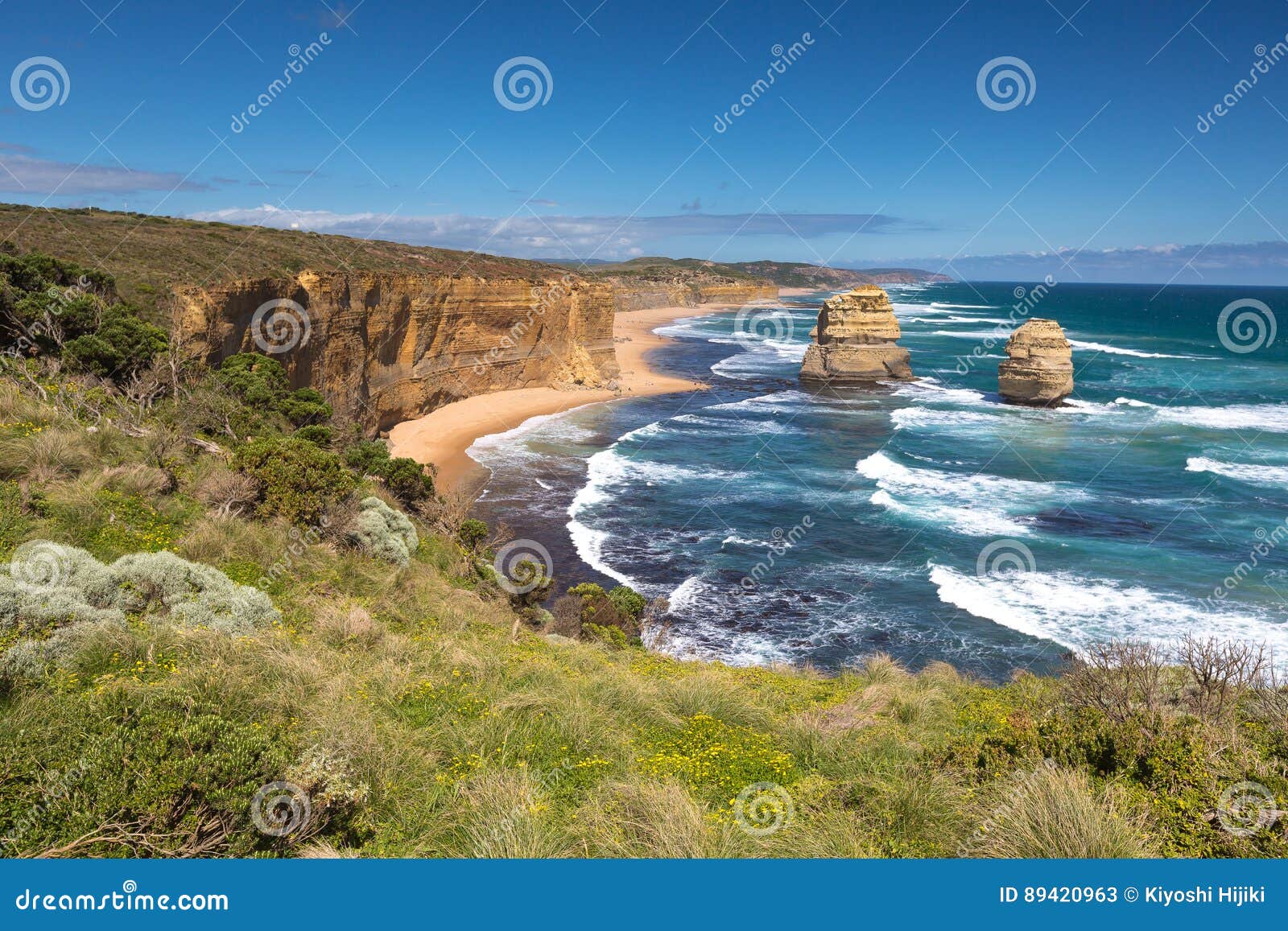 Landscape View of the Twelve Apostles Stock Image - Image of national ...