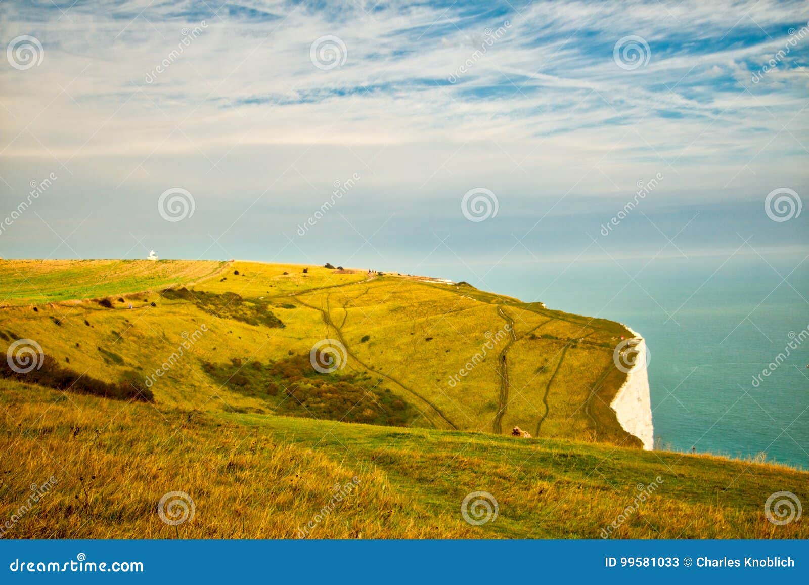 Landscape View of the White Cliffs at Dover Stock Image - Image of ...