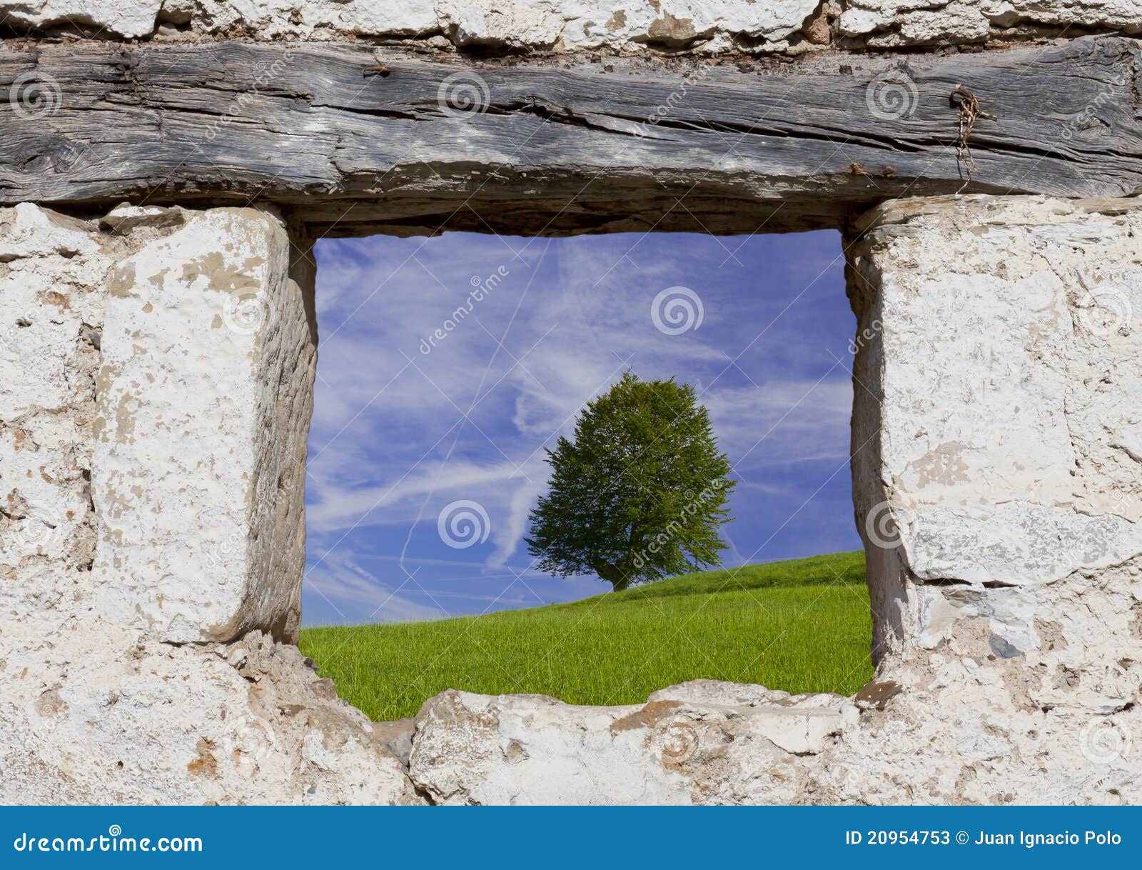 Landscape View from a Window Stock Image - Image of house, rustic: 20954753