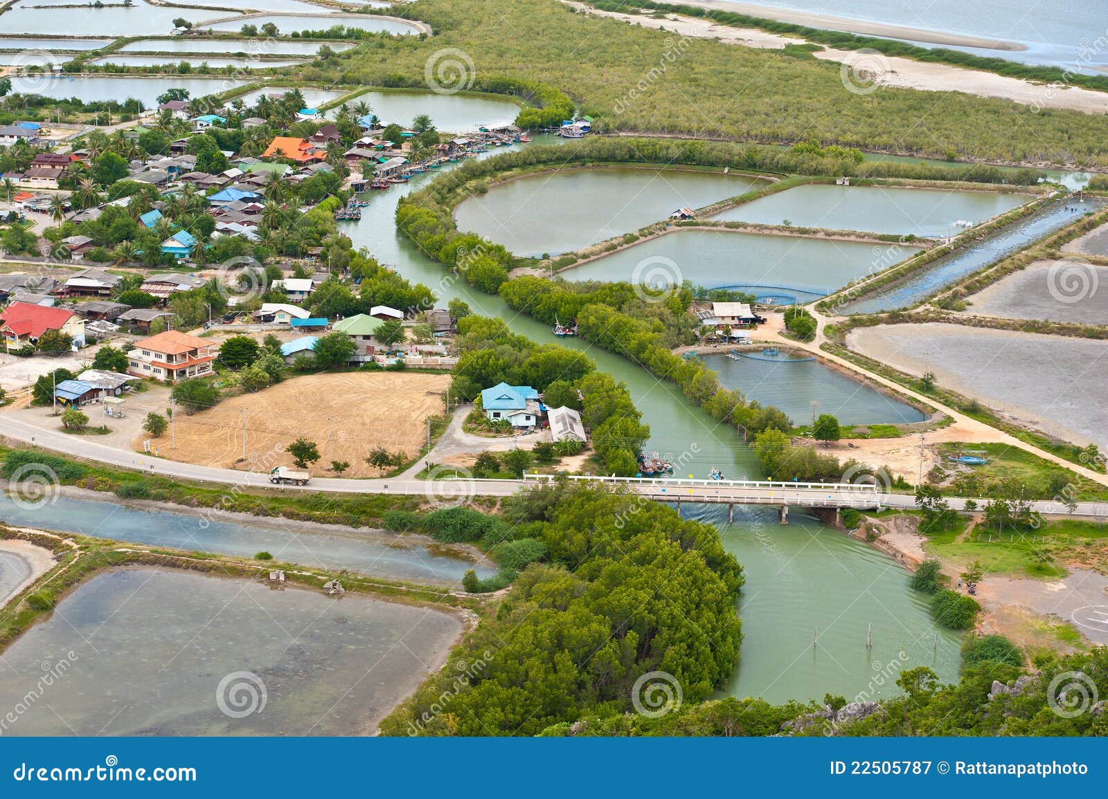 Landscape Viewpoint in Thailand Stock Image - Image of house, point ...