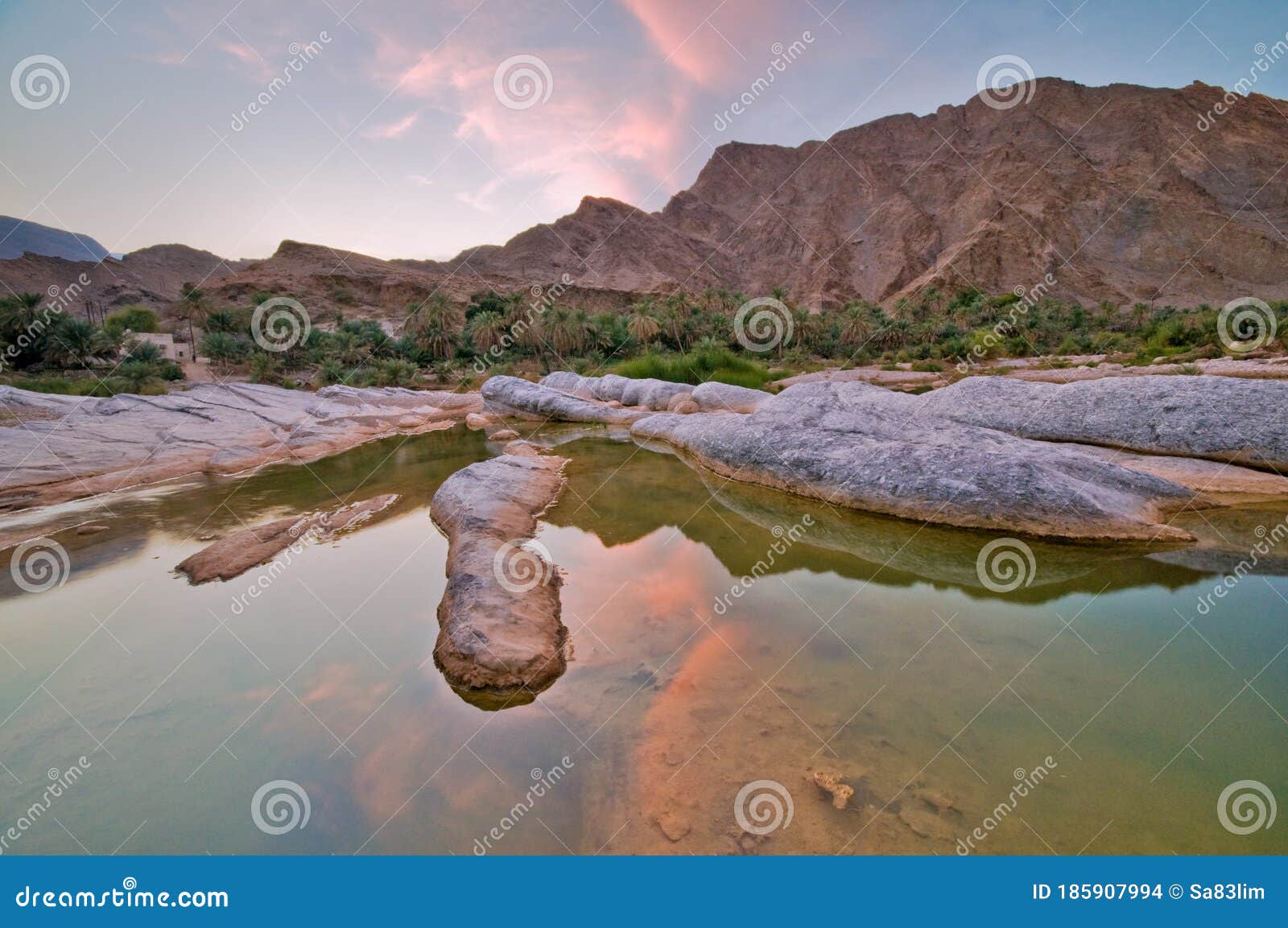 Landscape of Wadi Tiwi , Oman Stock Photo - Image of river, bath: 185907994