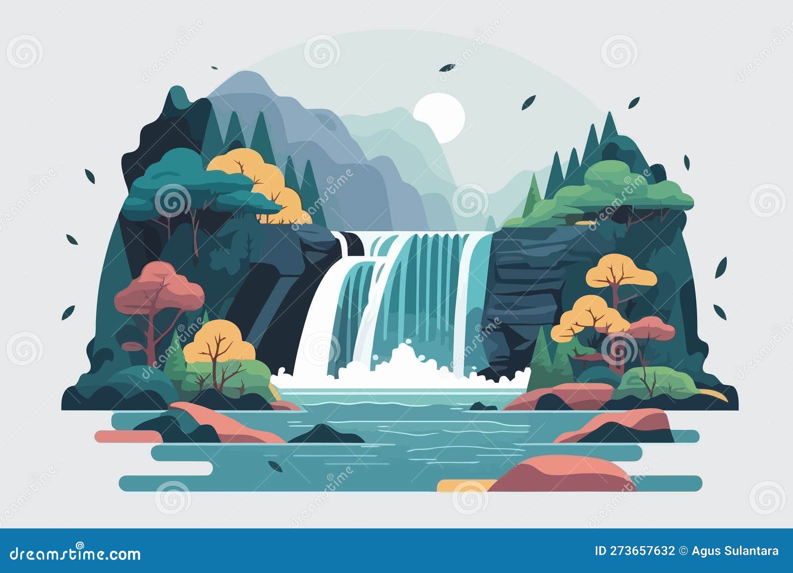 Waterfalls Vector