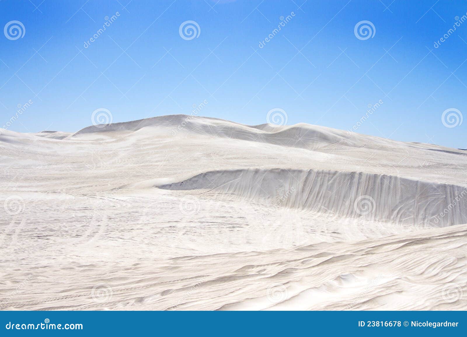 Landscape of White Sand Dunes Stock Photo - Image of waves, dune: 23816678