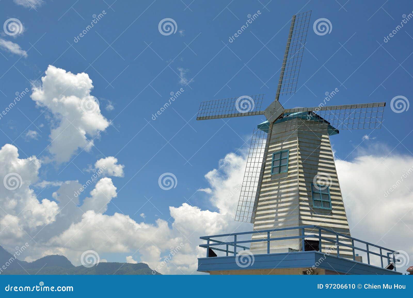 Landscape windmill stock photo. Image of cingjing, extreme - 97206610