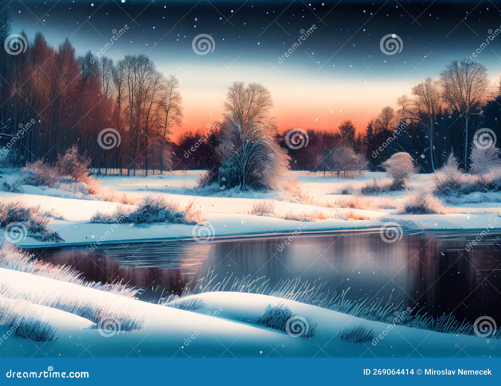 Fairtale Winter Magic Forest Anime 360 HDRI Stock Image | CartoonDealer ...