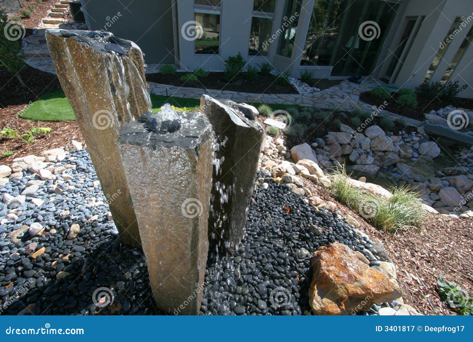 Landscape Work Water Feature Stock Image - Image of feature, natural ...