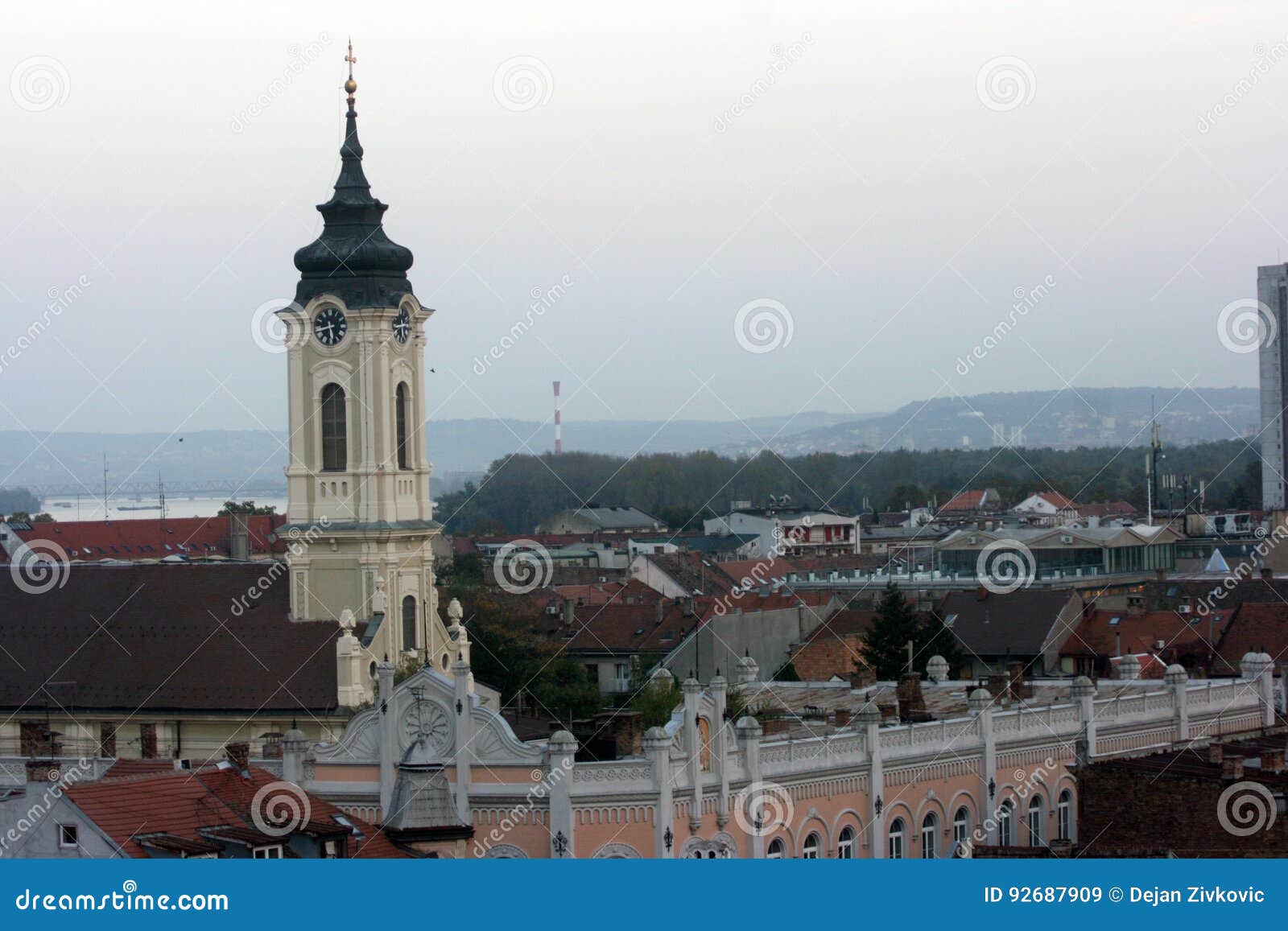 Landscape of Zemun stock image. Image of zemun, serbia - 92687909