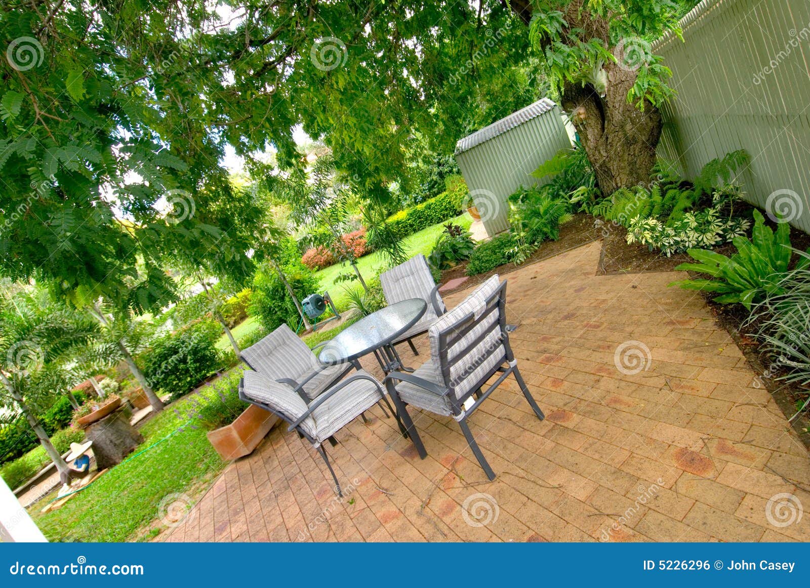 Landscaped Gardens and Setting Stock Photo - Image of backyard, garden ...