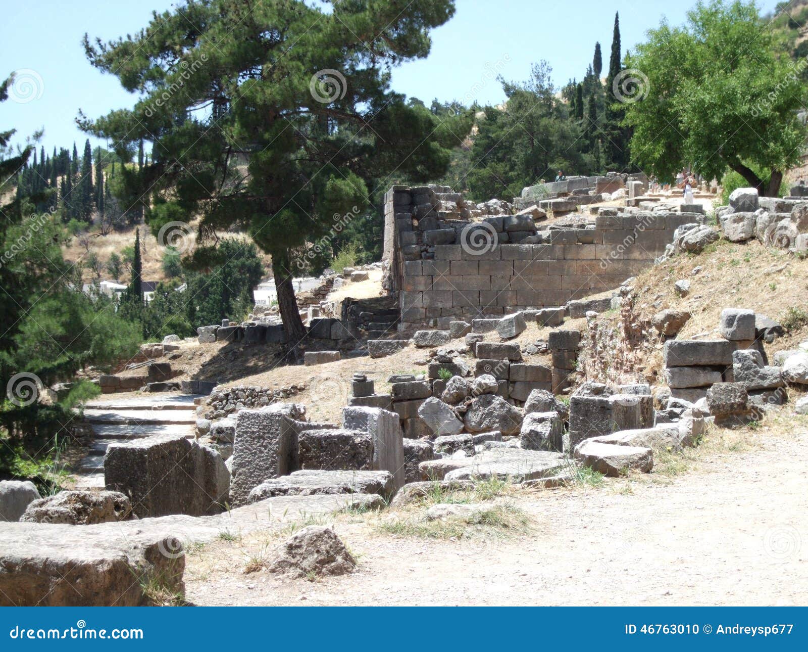 Landscapes of Ancient Greece Stock Photo - Image of international ...