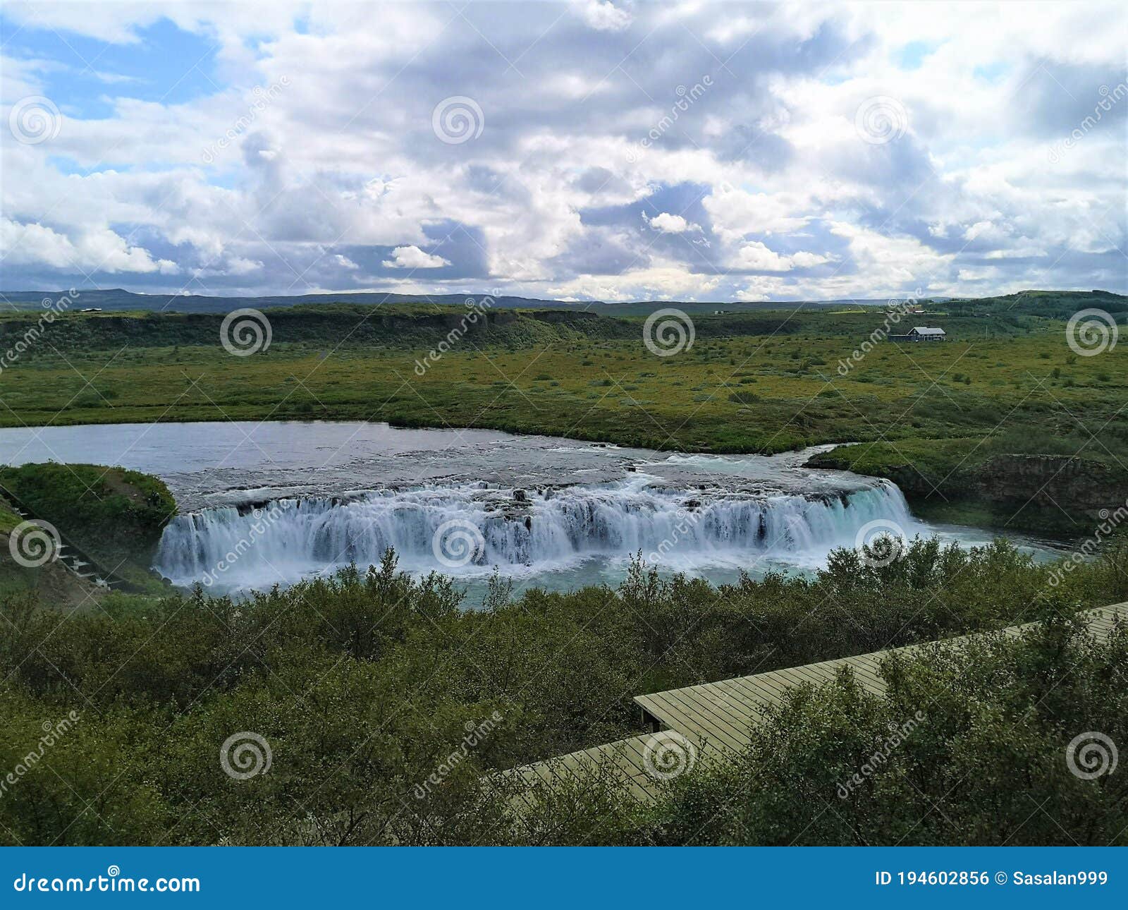 Landscapes of Iceland - Faxi Waterfall Stock Photo - Image of europe ...