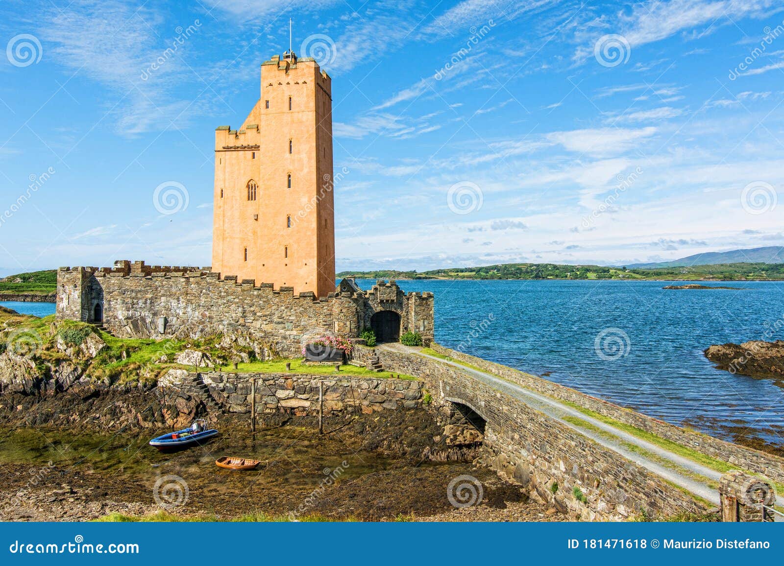 Landscapes of Ireland. Kilcoe Castle Stock Photo - Image of famous ...