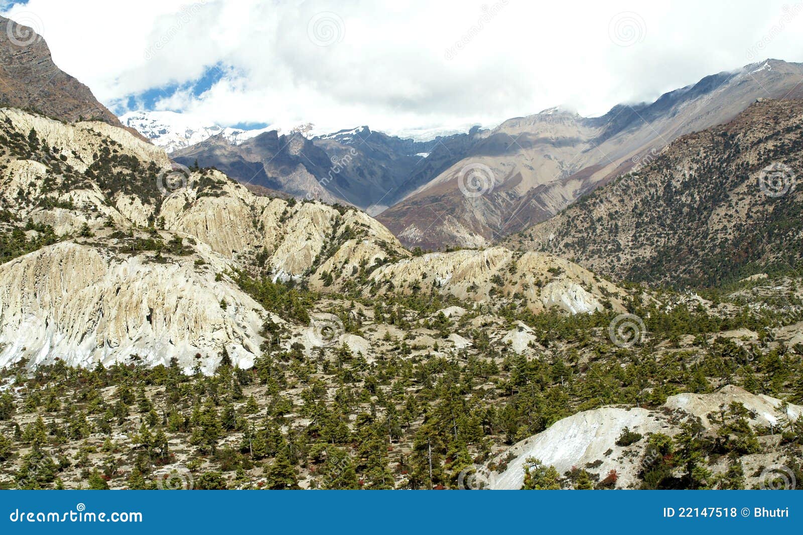 Landscapes in Manang stock photo. Image of scenes, mountains - 22147518