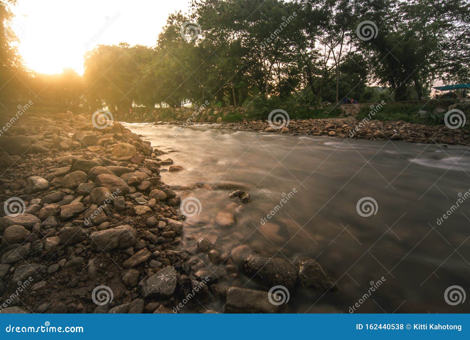Landscapes of Small Streams in Thailand Stock Photo - Image of river ...