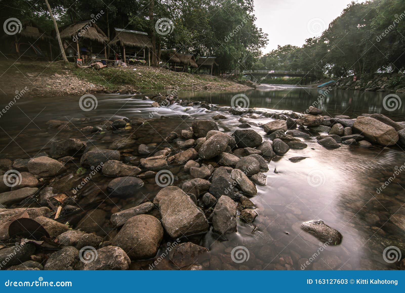Landscapes of Small Streams in Thailand Stock Image - Image of forest ...