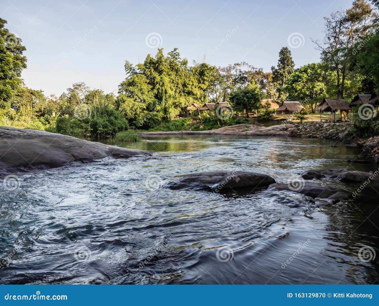 Landscapes of Small Streams in Thailand Stock Photo - Image of park ...