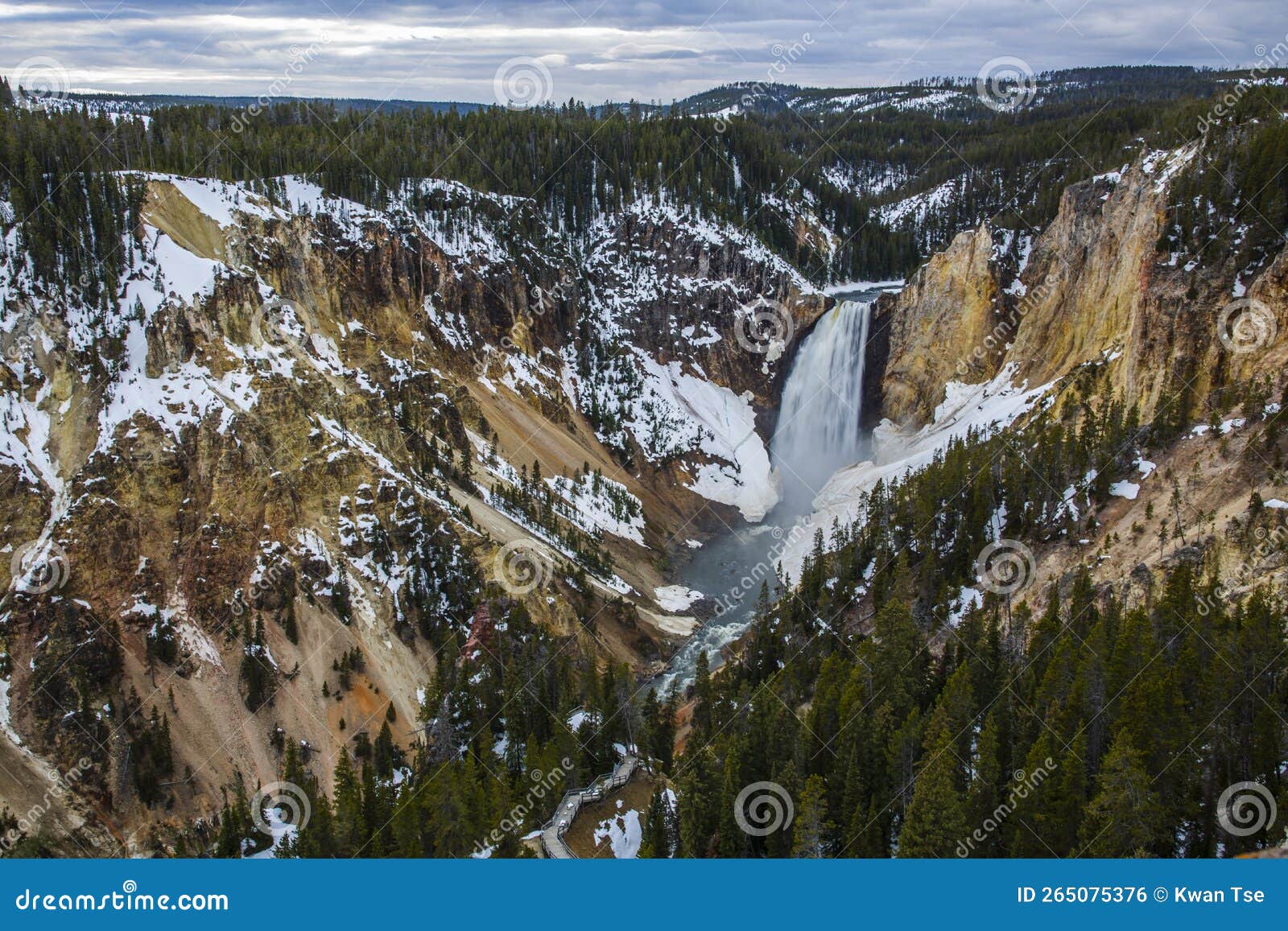 Landscapes of Yellowstone National Park in Spring Stock Photo - Image ...