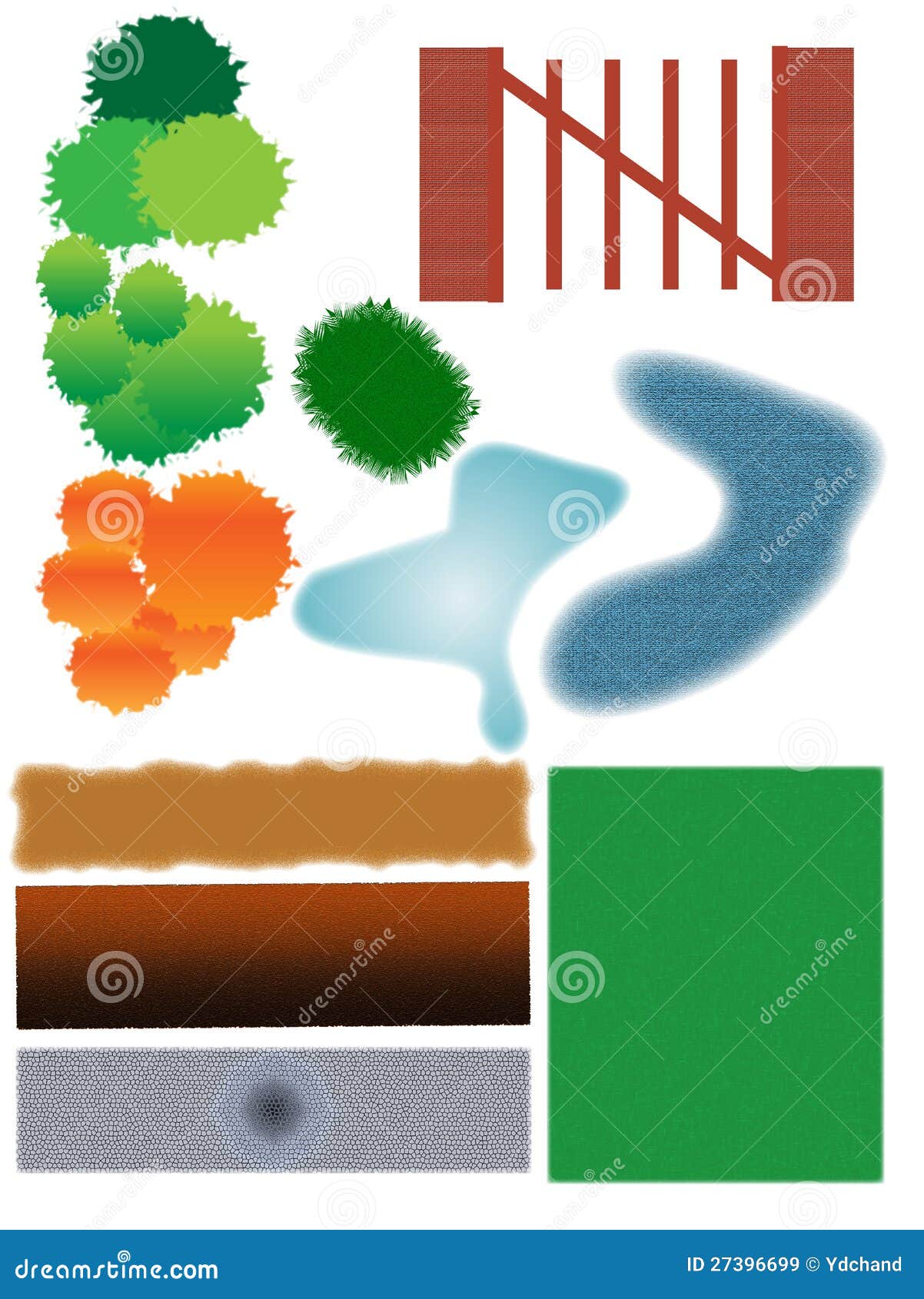 Landscaping Icons. Vector Illustration Royalty-Free Stock Image ...